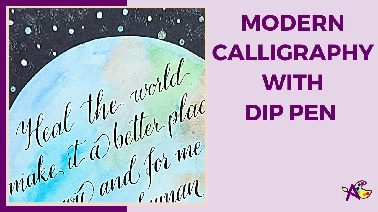 Dip pen calligraphy | How to do modern calligraphy | Modern Calligraphy ...