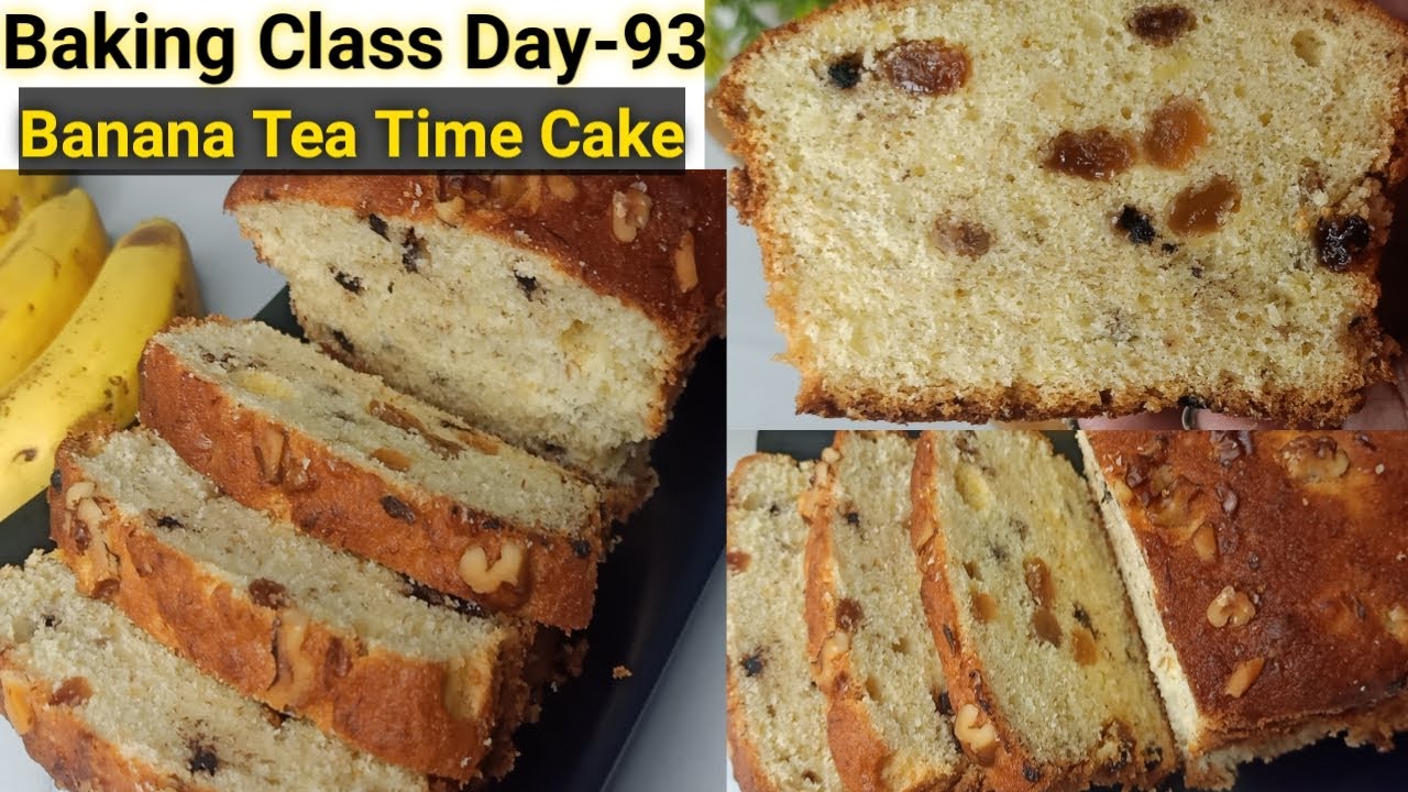 Baking Class Day-93~ Banana Tea Time Cake| How to make Banana cake ...