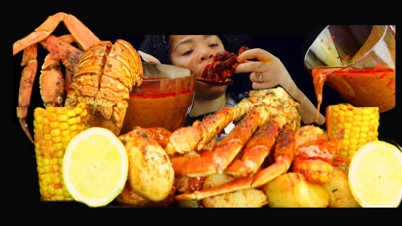 Best ASMR | Messy Eating, Big Bites! (Seafood boils) soft sounds ...