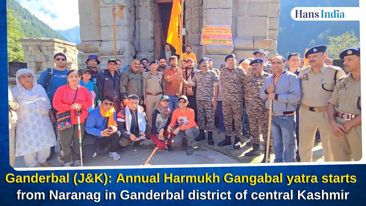 Ganderbal: Annual Harmukh Gangabal yatra starts from Naranag in ...