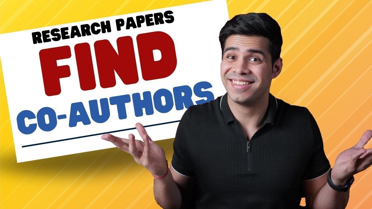 How to find co-authors for your Research Paper? - YouTube
