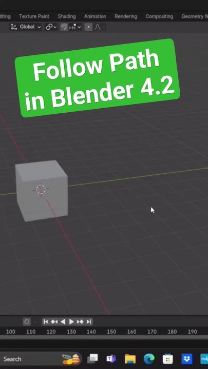 How to Make an Object Follow a Path in Blender 4.2 #blender - YouTube