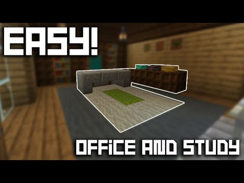 How To Make a Minecraft Study/Office (Tutorial) - YouTube