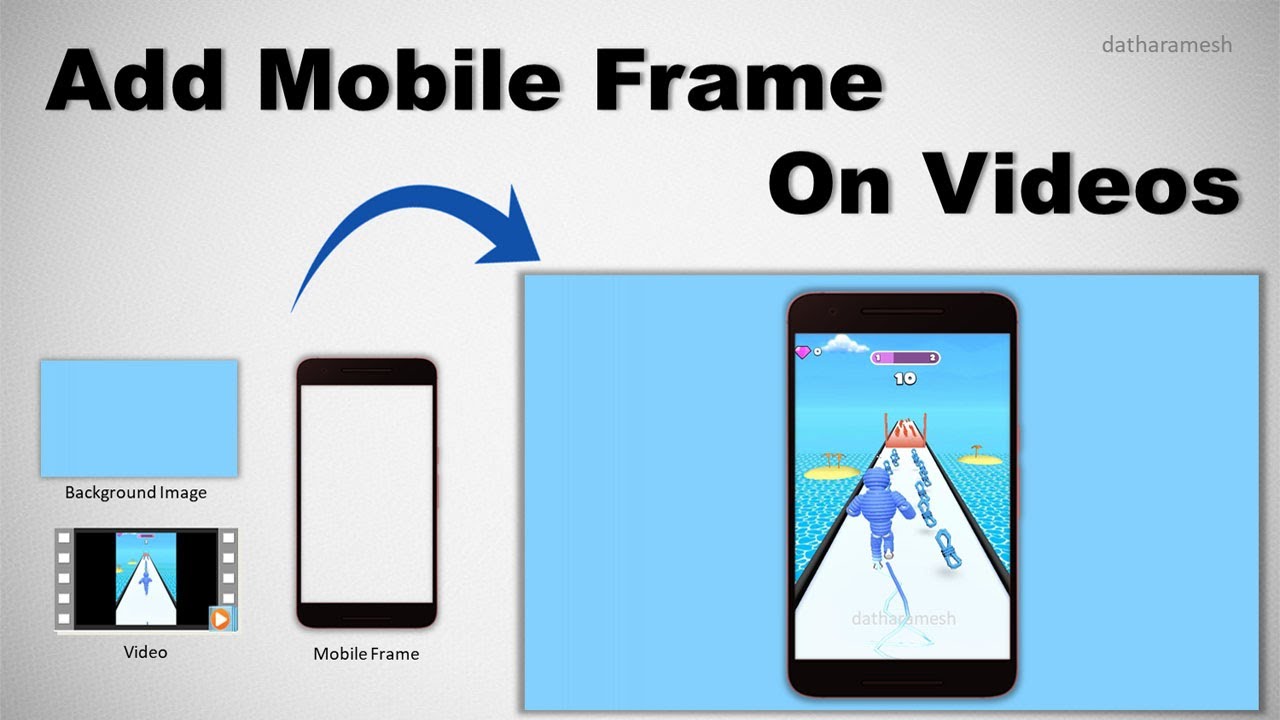 How to Add Mobile Frame In Video In Wondershare Filmora - YouTube