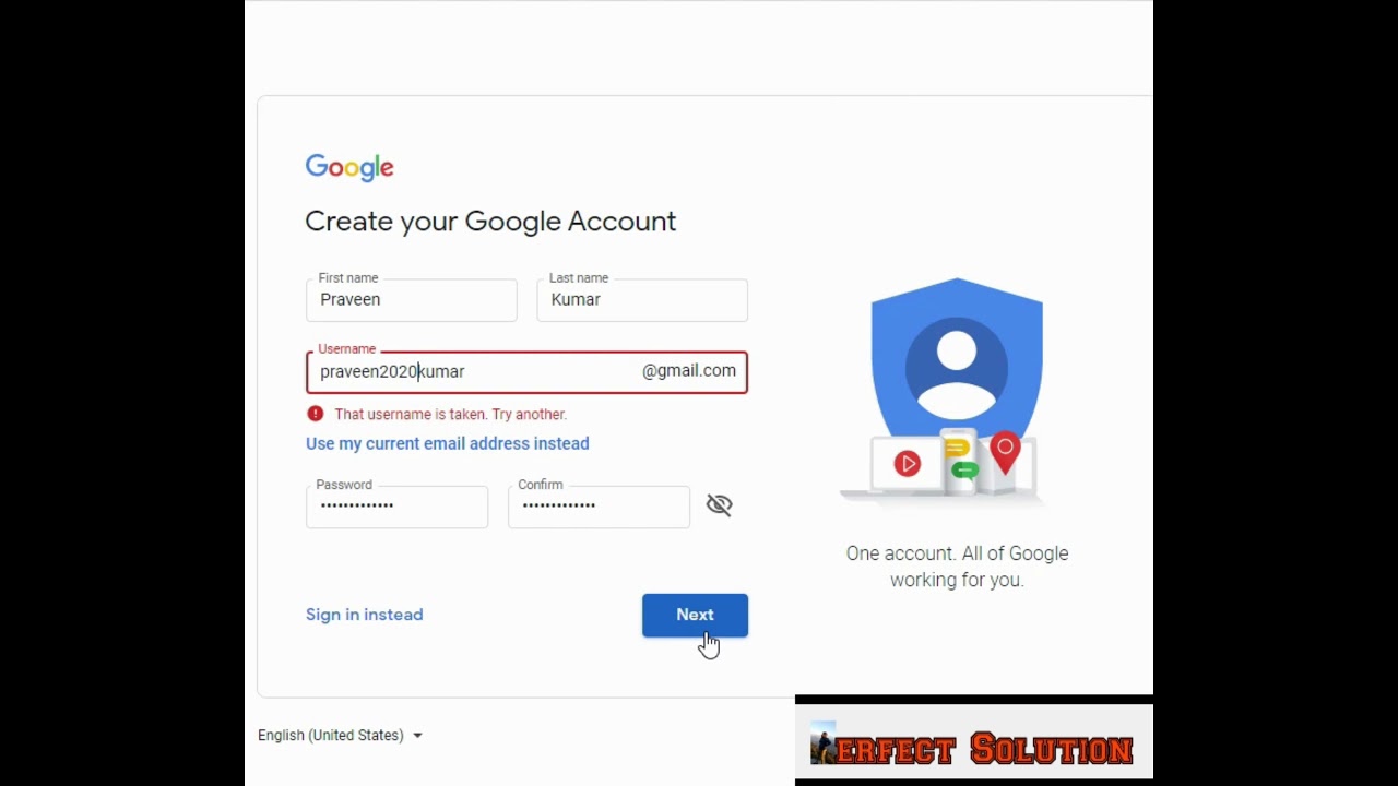 Beginning with google:how to create google account - YouTube