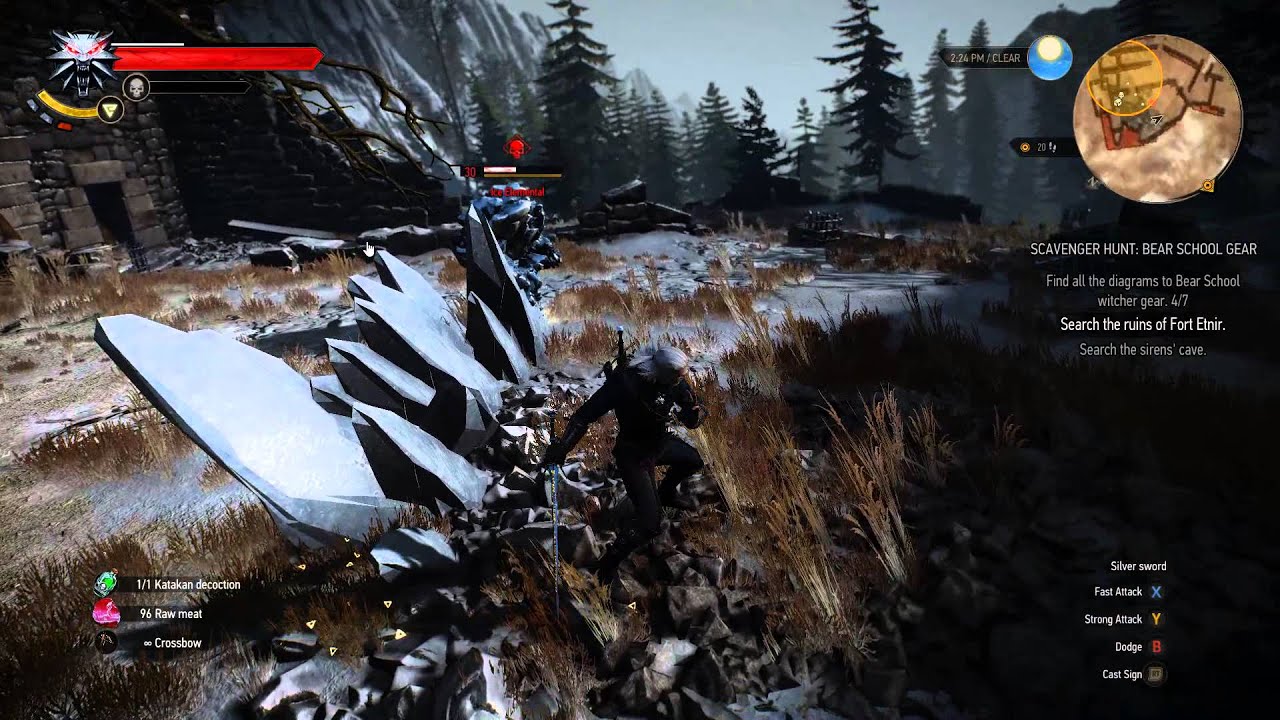 The Witcher 3 Wild Hunt | Level 30 Elemental Ice - YouTube