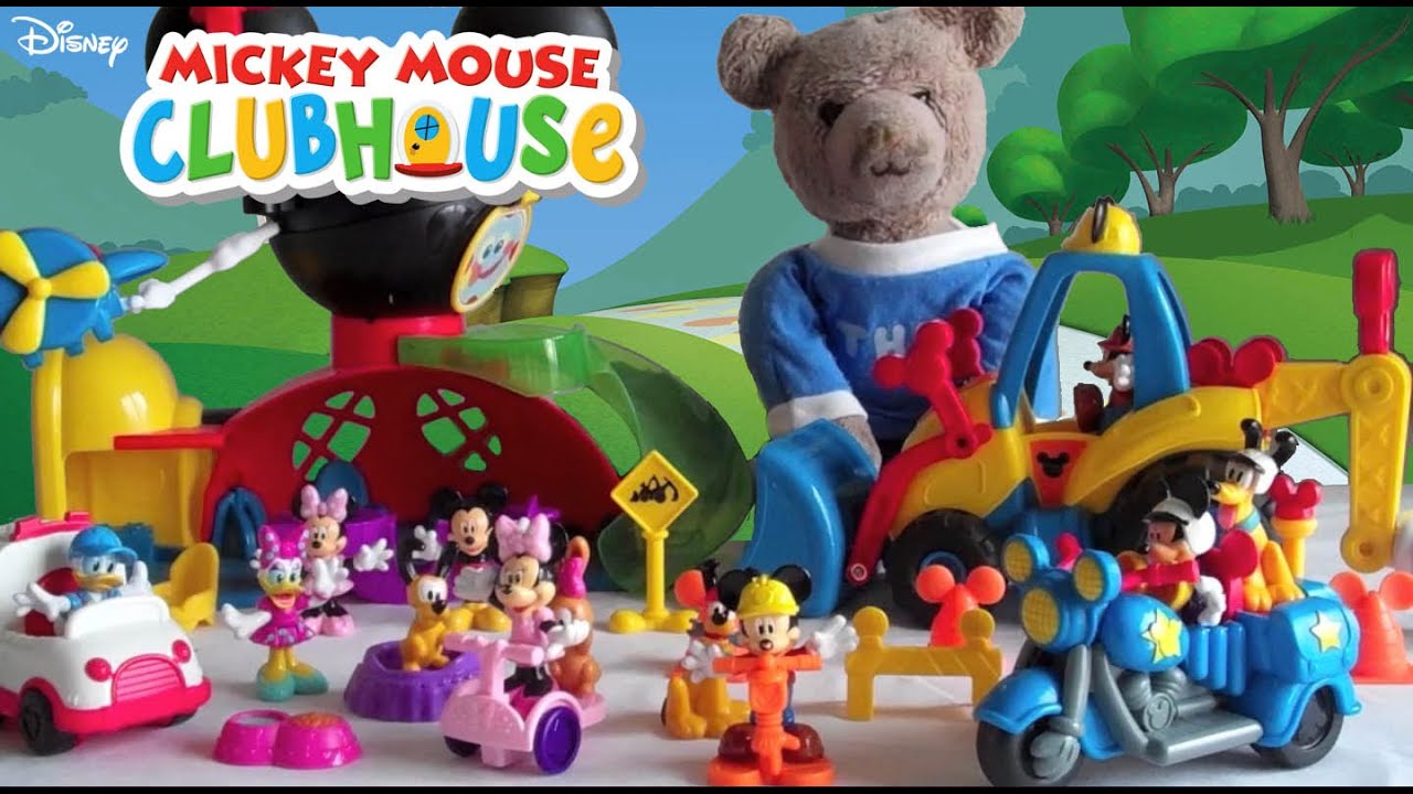 Disney Mickey Mouse Fly N Slide Clubhouse and Toys - YouTube