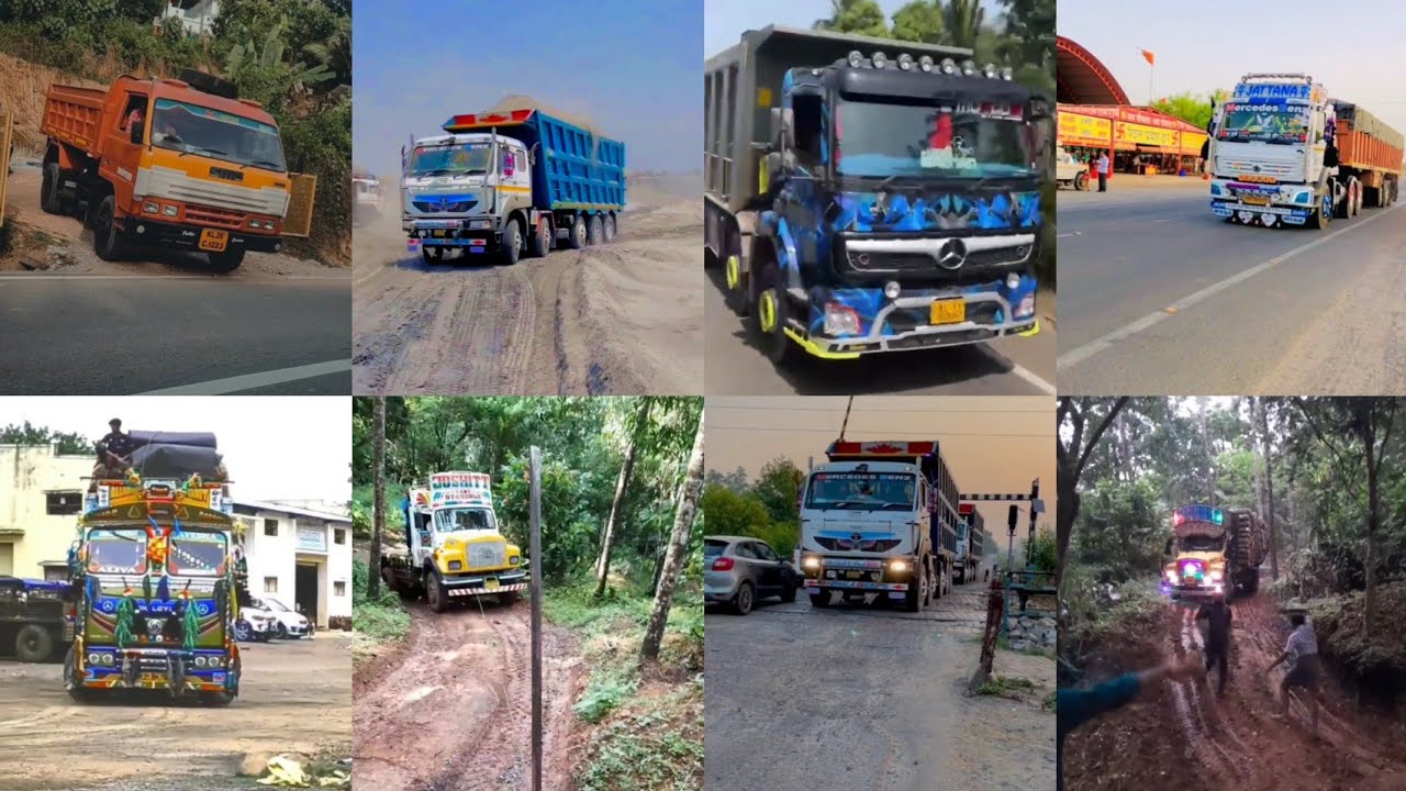 [ ADHOLOKAM DRIVERS ] National Permit Lorry In India | Truck Videos ...