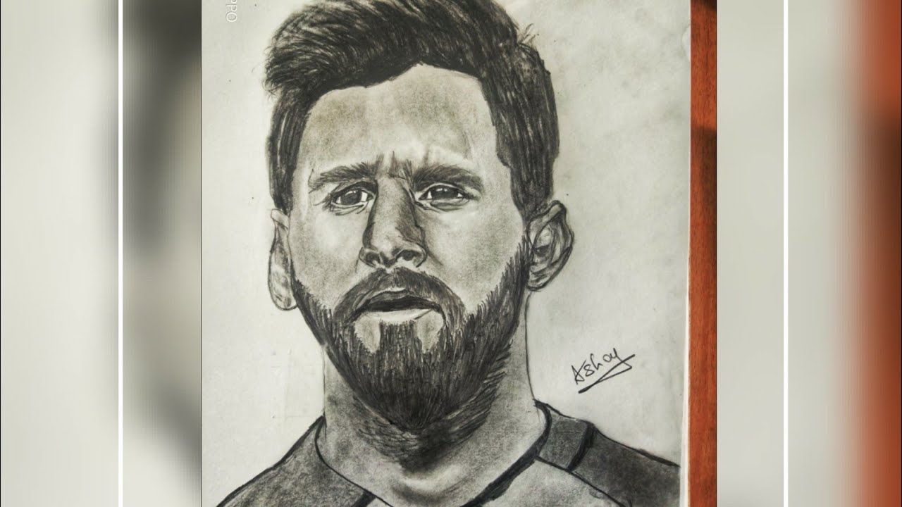 Messi sketch ( Step by Step Tutorial ) - YouTube