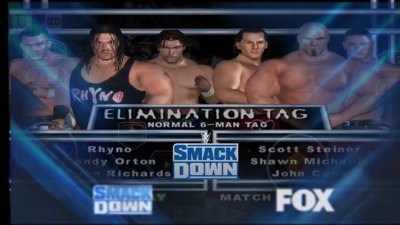 WWE Smack Down HTPC // 6 man elimination tag match & 2 on 1 handicap ...