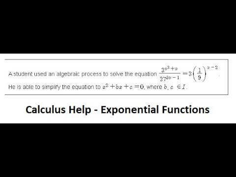 Calculus: A student used an algebraic process to solve the equation 3 ...