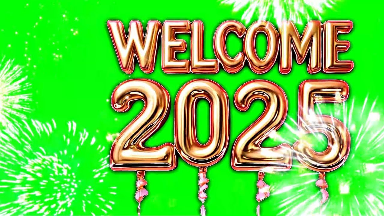 Welcome 2025 Green screen Background Video || New light effect Video 🤪 ...