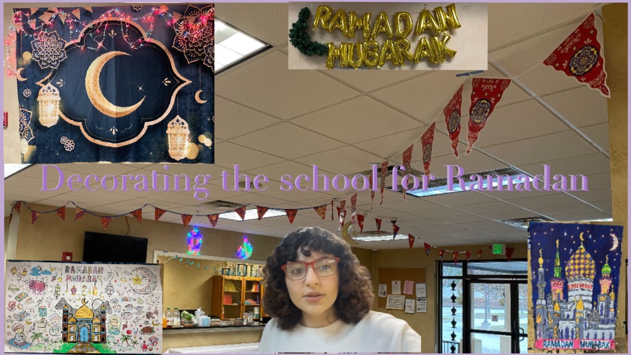 Decorating the School for Ramadan - YouTube