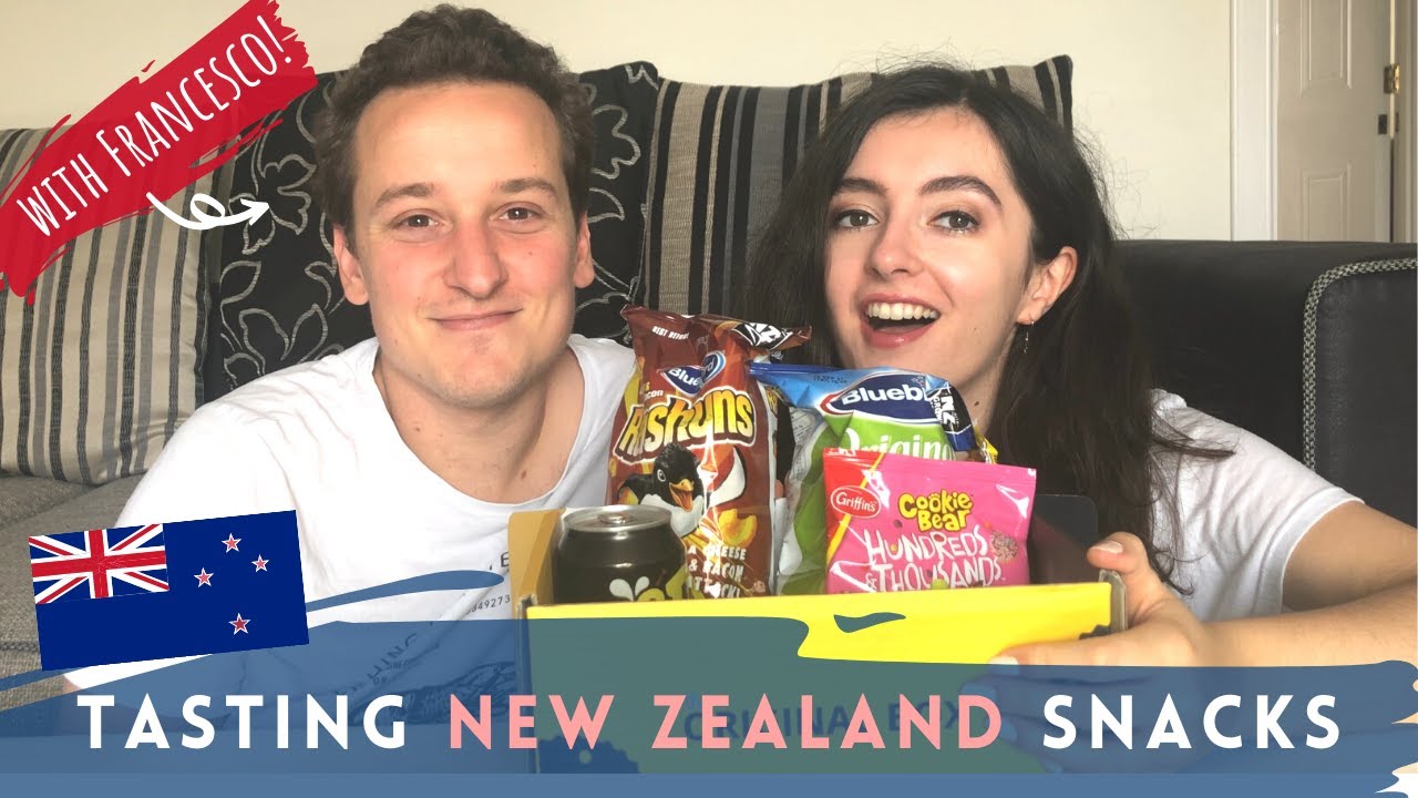 trying NEW ZEALAND Snacks with my Italian bf - Snack Surprise UK - YouTube