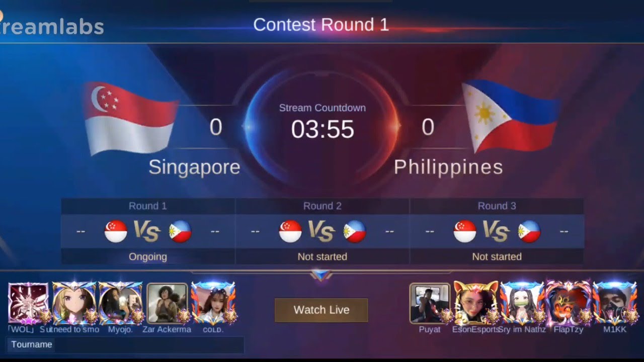 🔴 ML LIVE NATIONAL ARENA PHILIPPINES VS SINGAPORE | MOBILE LEGENDS BANG ...