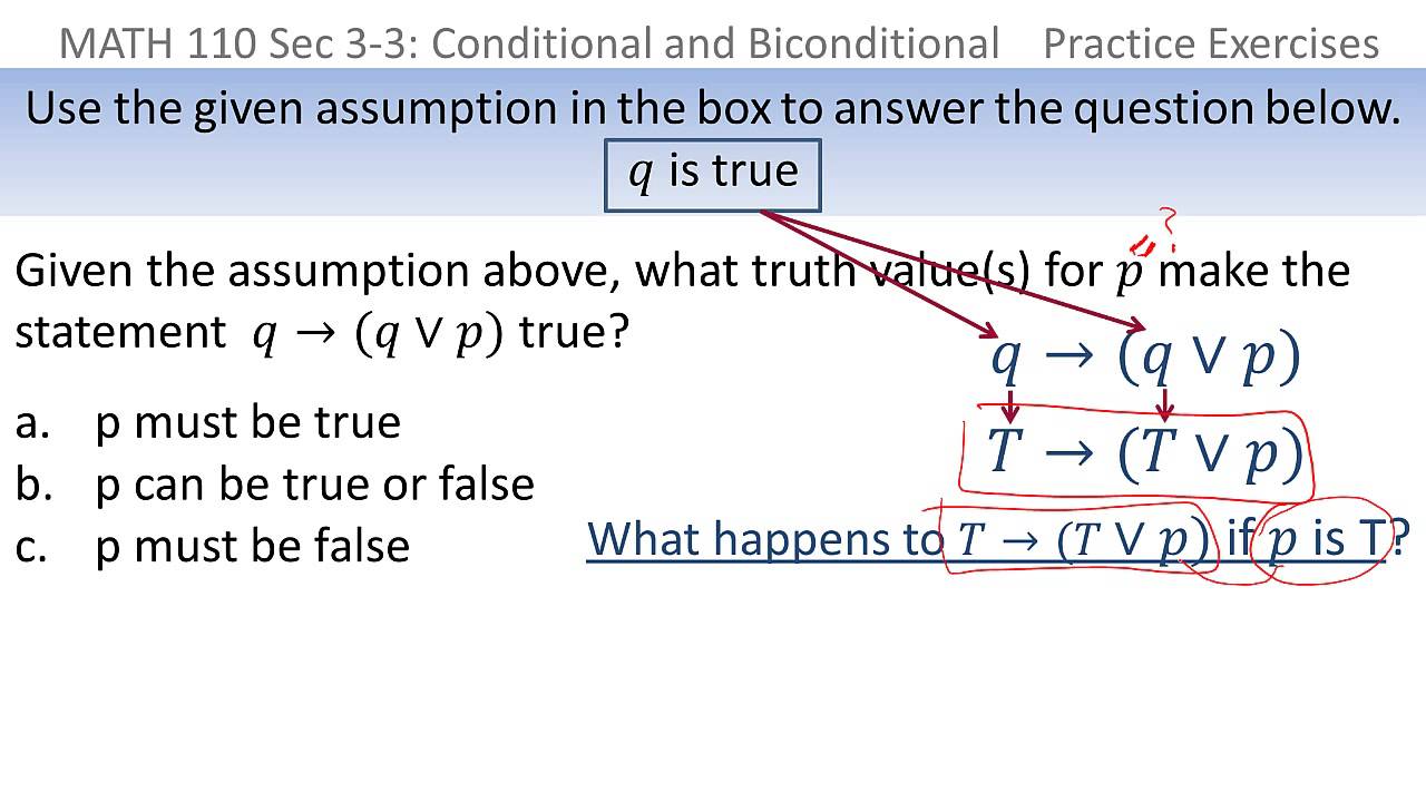 Logic Determine Truth Value Of A Statement YouTube