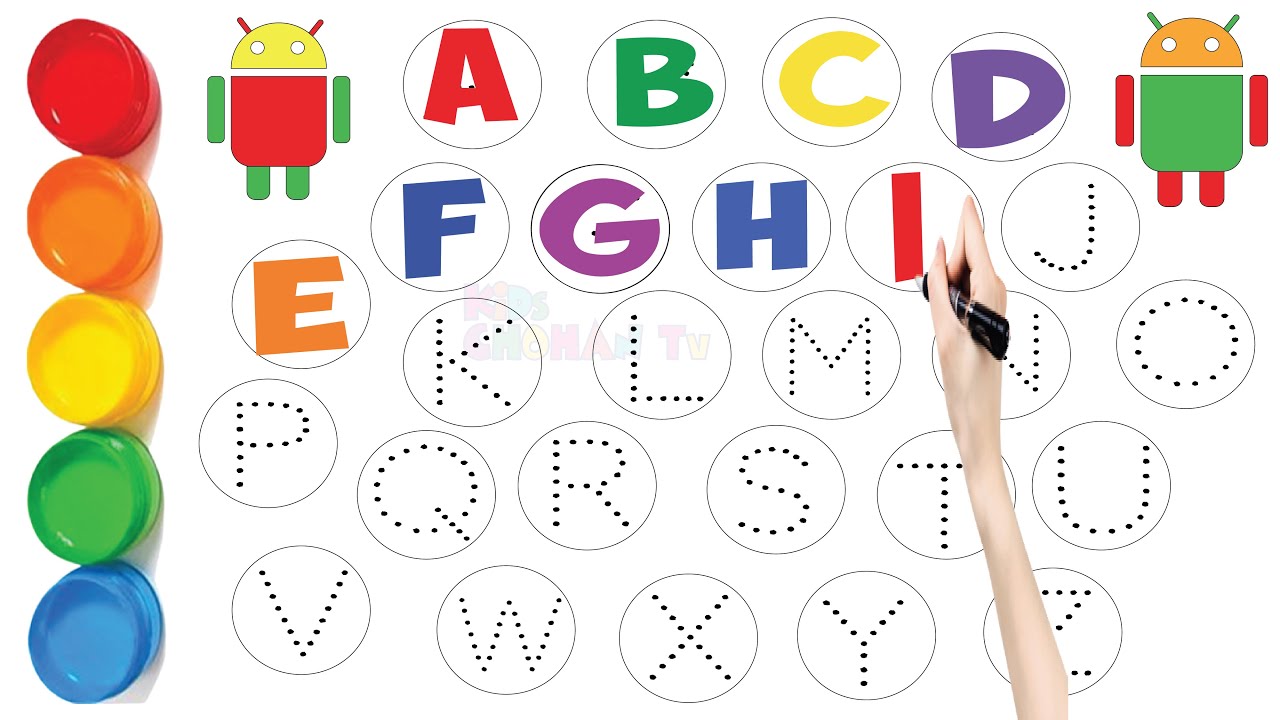 Learn to Write Your ABCs! Tracing & Coloring 22 - YouTube