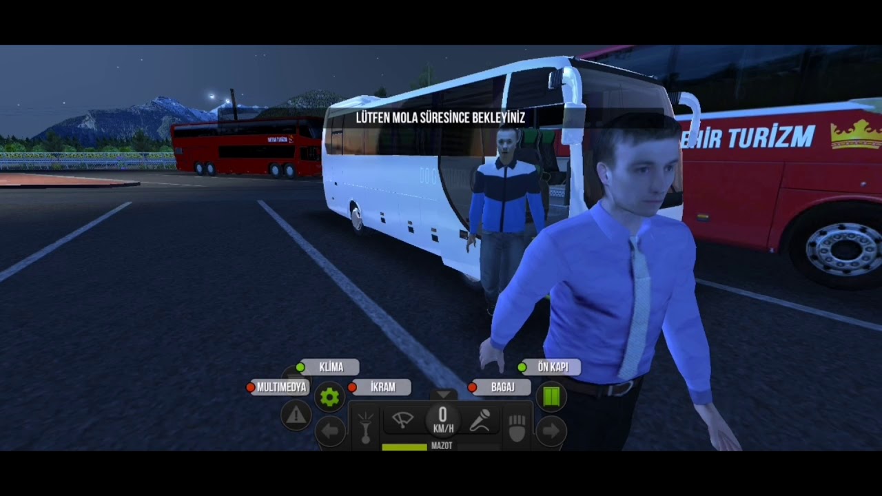 Night Travel | Mobile Bus Simulator Turkey driver 2020 | Bus Driving ...