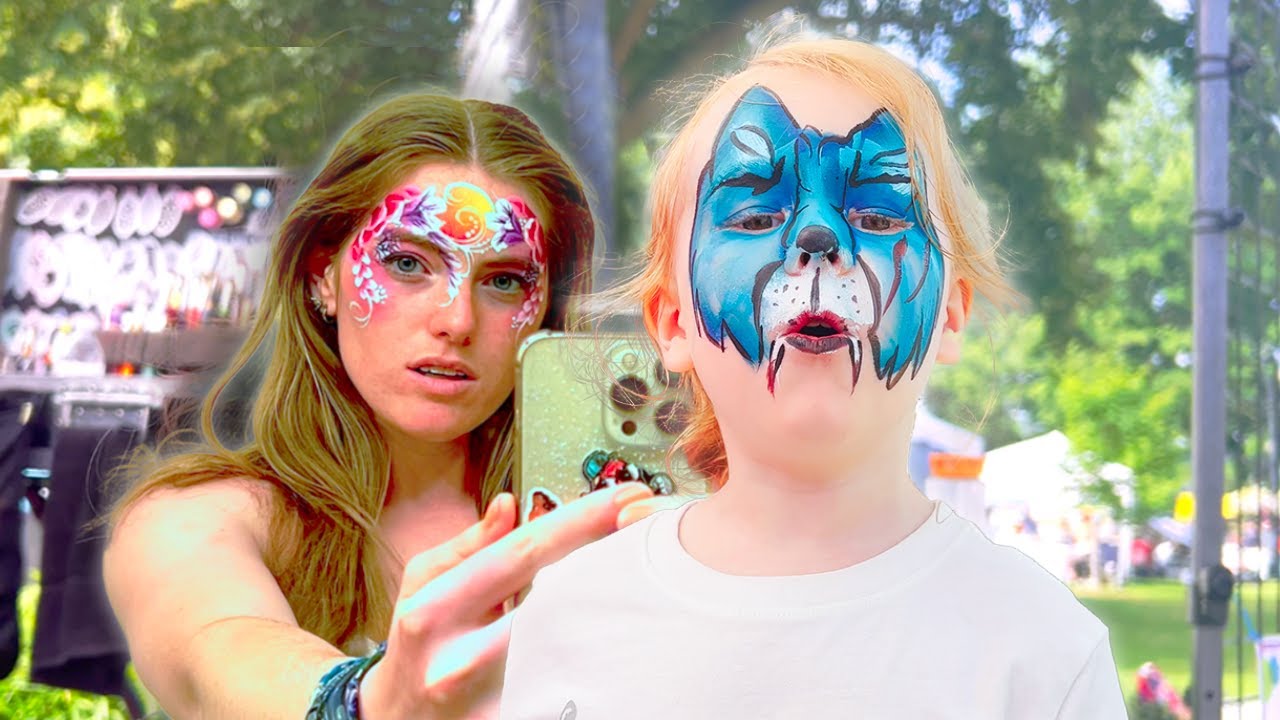 PROFESSIONAL Face Painter for the SUMMER - YouTube