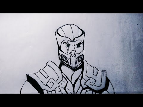 How to draw Sub Zero from MK11