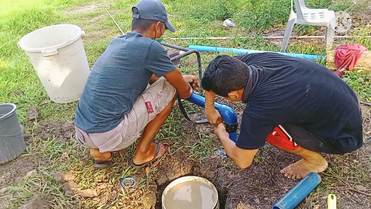 how to install of Champion Manual Pump into pvc pipe converting into g ...