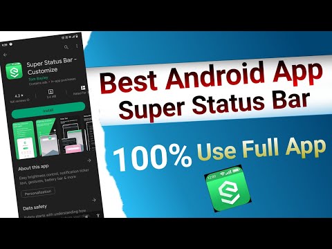 Super Status Bar Kaise Use Kare // How to install super status bar on any Android phone