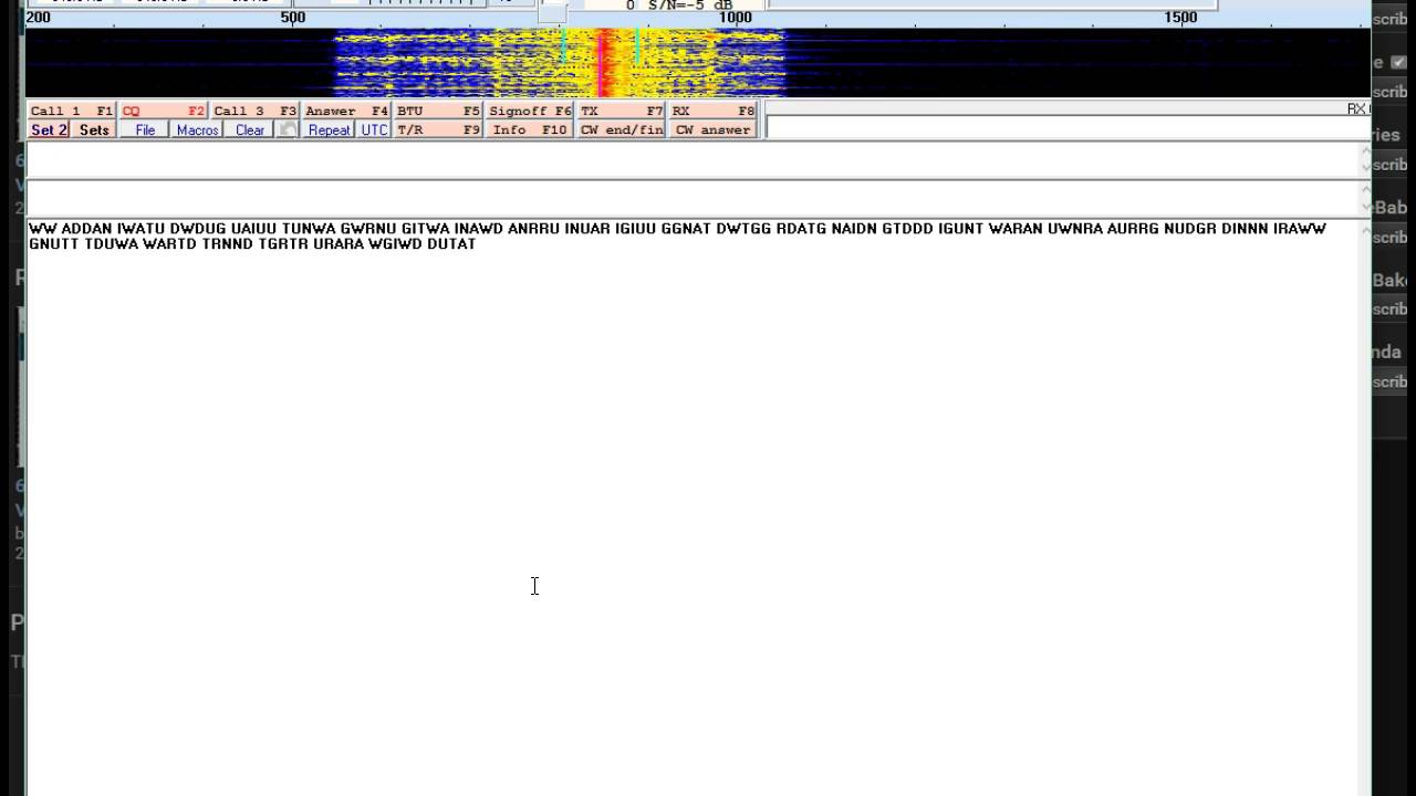 8009 khz CW M08a-DGI Cuban intelligence coded letter message. - YouTube