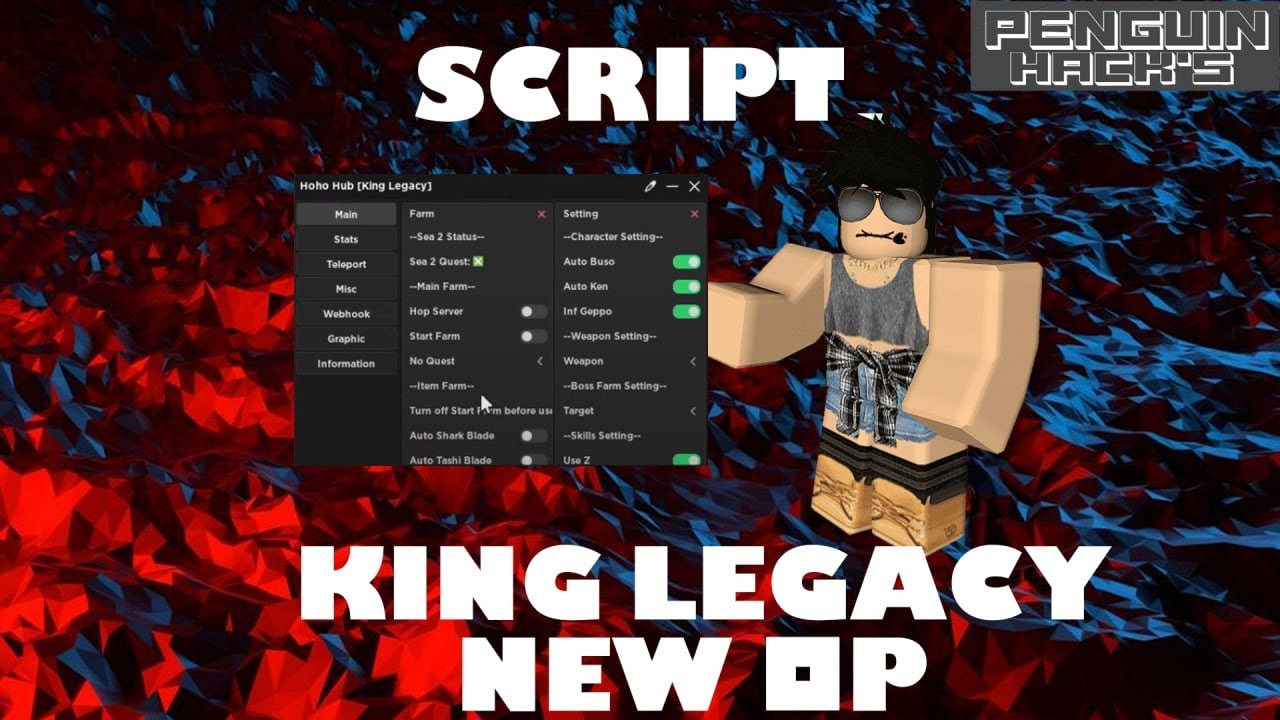 [ NEW UPDATED ][ KING LEGACY SCRIPT/HACK ROBLOX - FREE ][ LEVEL AUTO ...