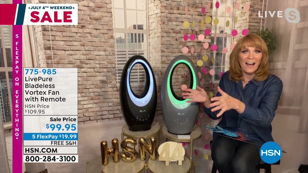 LivePure Bladeless Vortex Fan with Remote - YouTube