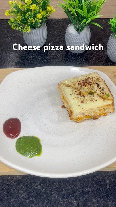 Cheese pizza sandwich recipe in microwave oven | veg pizza sandwich ...