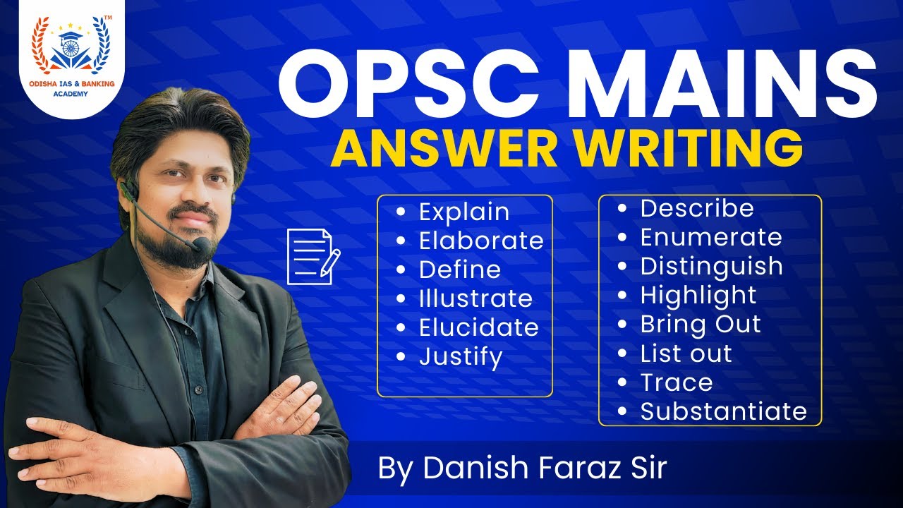 OPSC Mains Answer Writing Strategy 2025 | How to Tackle 'Explain ...