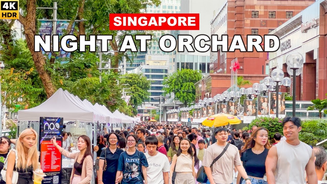 Night At Orchard | Newest Singapore Street Market 🇸🇬🛍️🍡 - YouTube