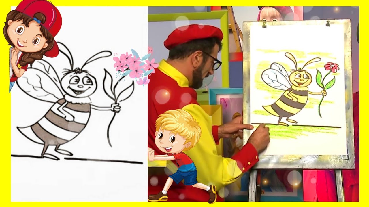#Multiknik Painting and Coloring for Toddlers Bee💛N423 - YouTube