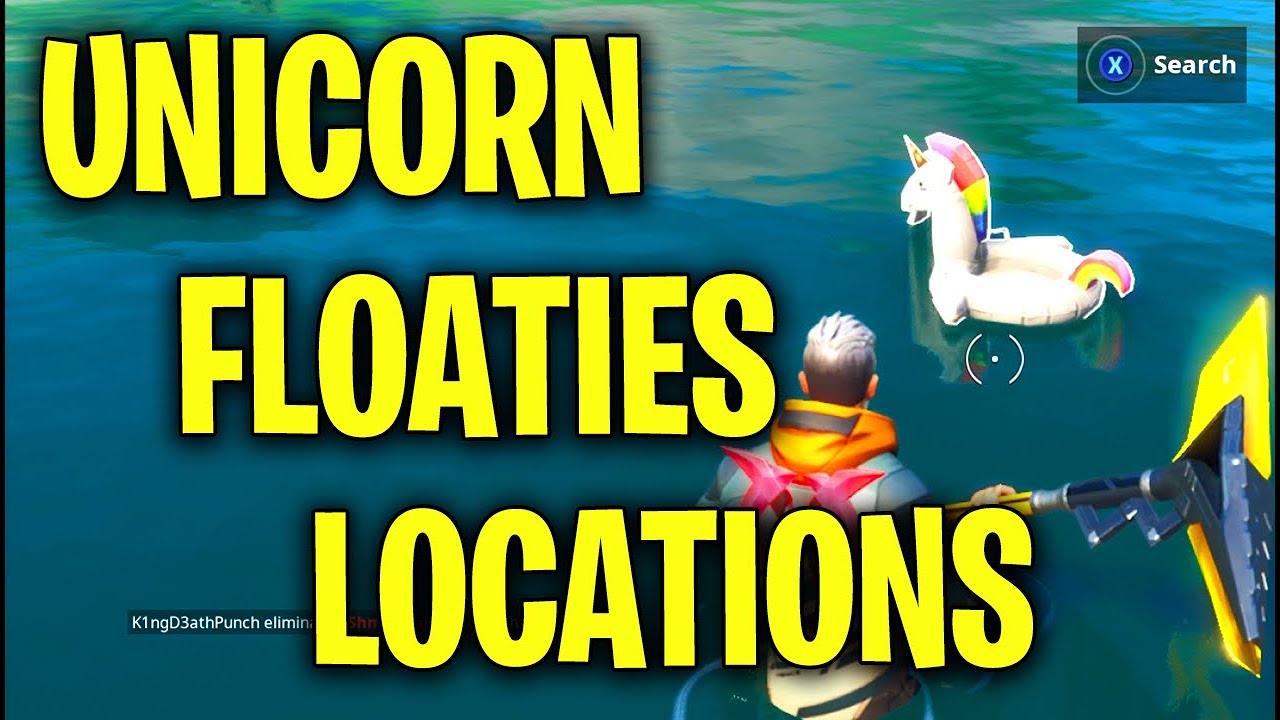 All Unicorn Floaties Locations Guide Fortnite 14 Days of Summer ...