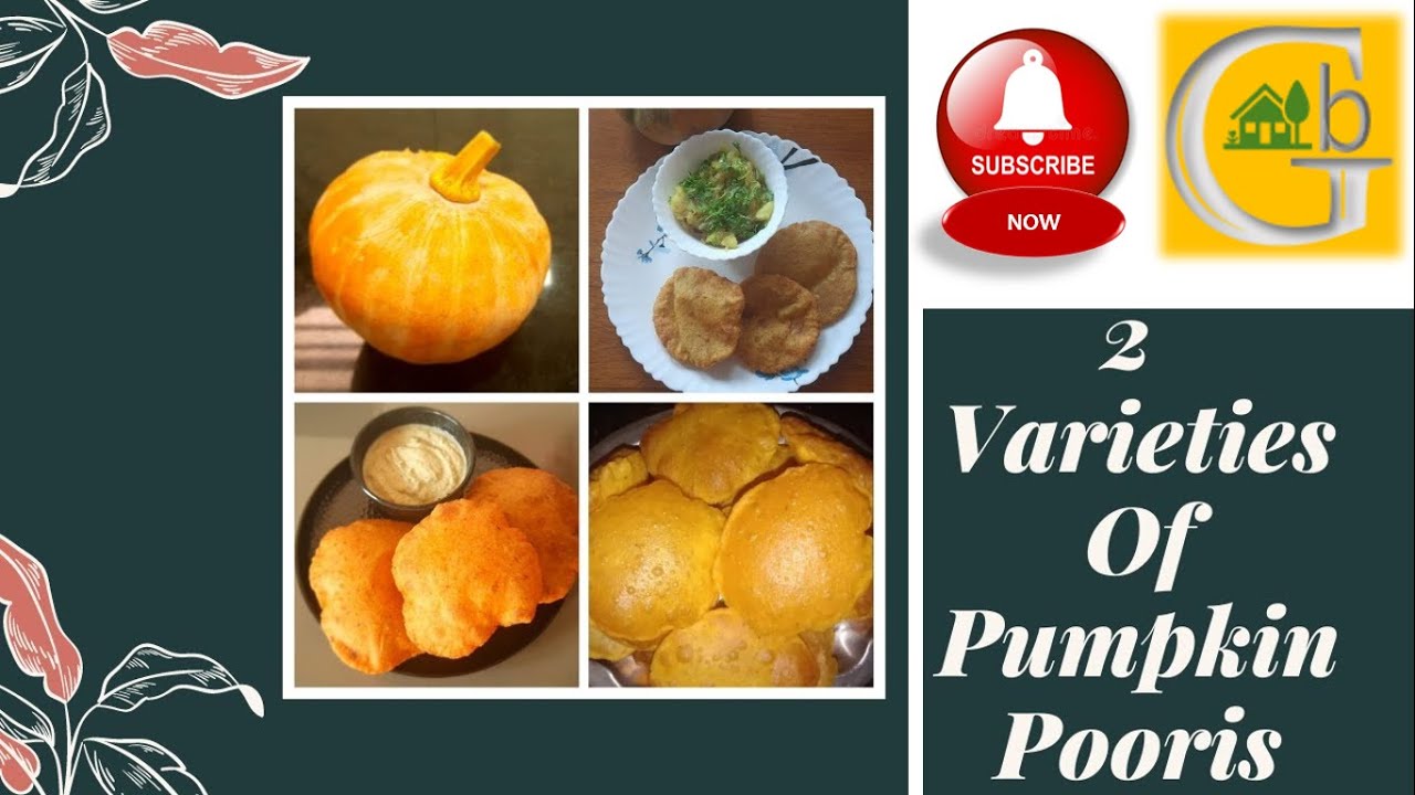 Sweet Pumpkin Poori | 2 Types Of Sweet Pumpkin Poori/Puri | Kaddu Ke ...