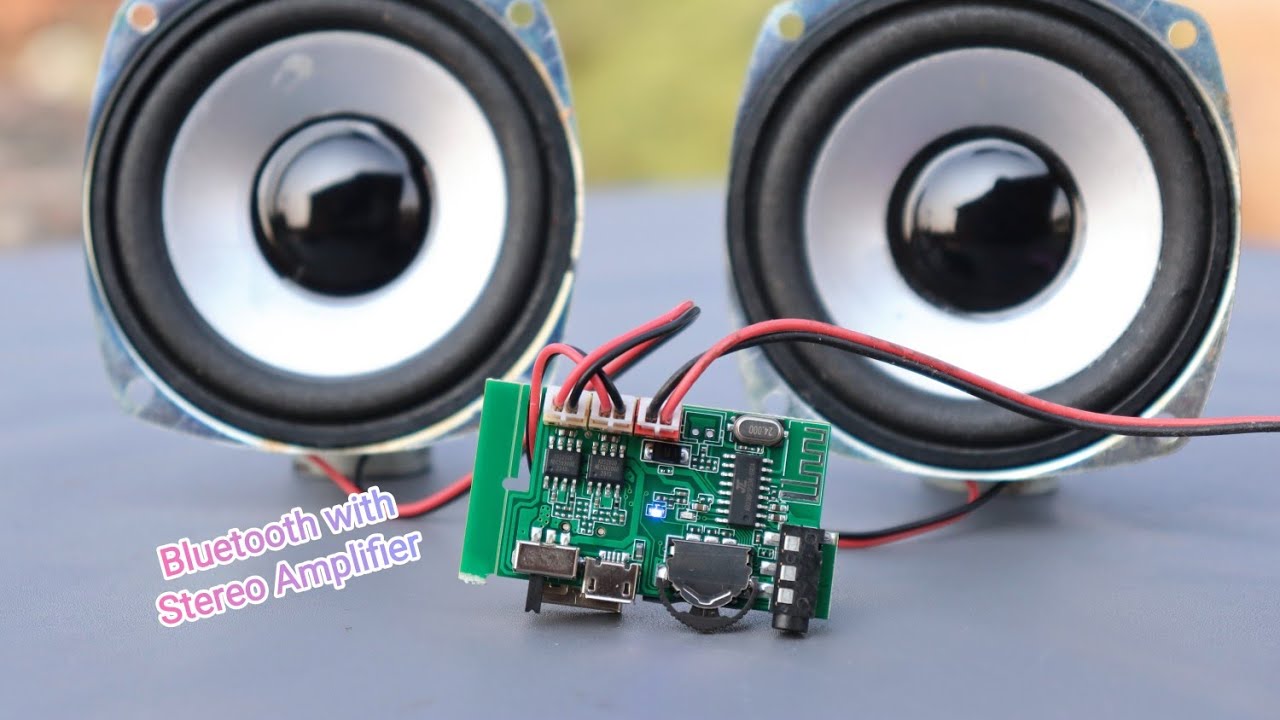 Bluetooth USB FM With Stereo Audio Amplifier Module - YouTube