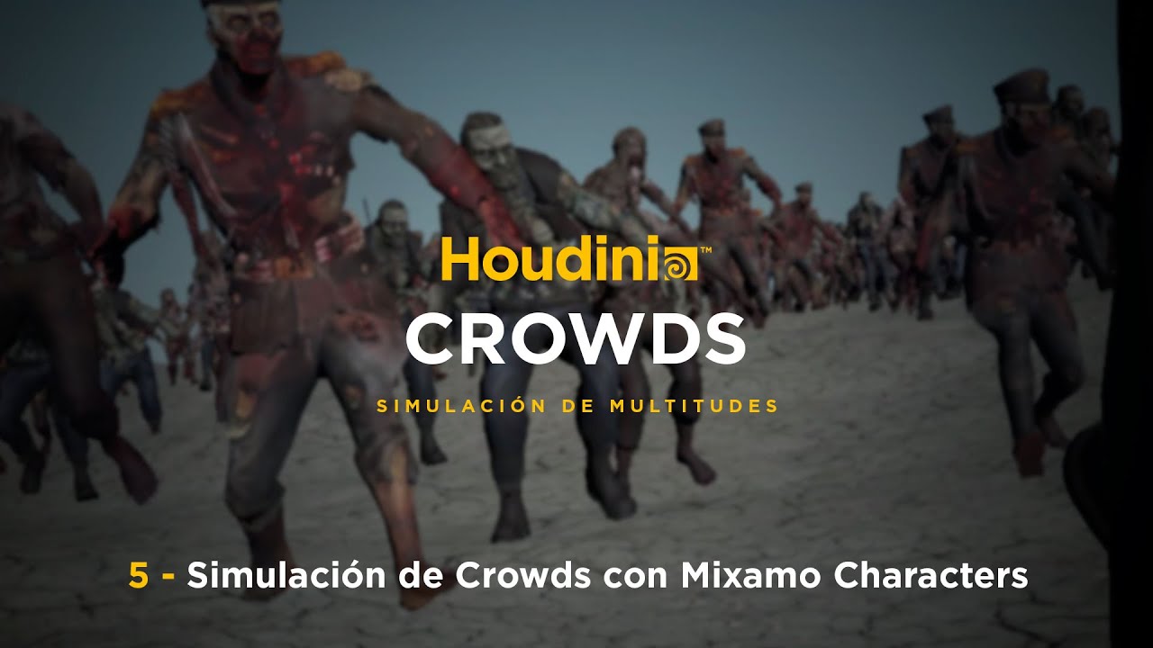Curso Online de Houdini Crowds: 5 – Simulación de Crowds con Mixamo ...