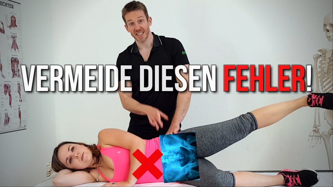 Beckenschiefstand Ursache beheben 👉 Übung für zu Hause (+ geheimer Tipp ...