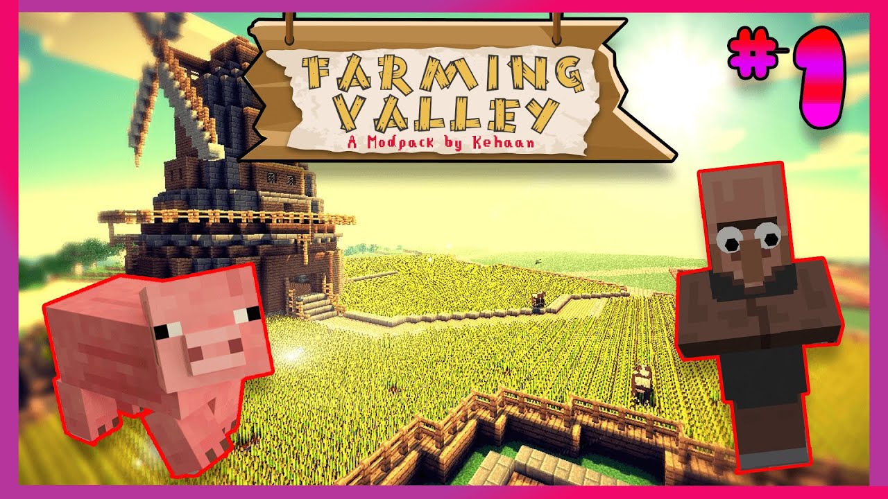 Minecraft Farming Valley ModPack #1 let's Get Started On Our Village ...