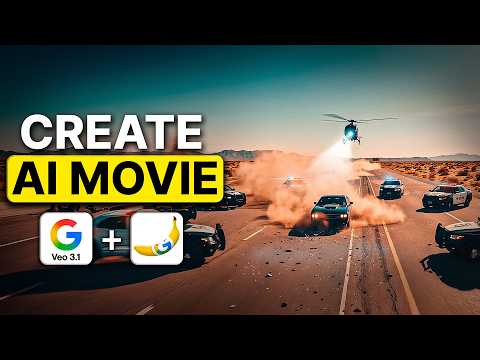 Google Veo 3.1 + Nano Banana Create Next Level AI Movie Scenes