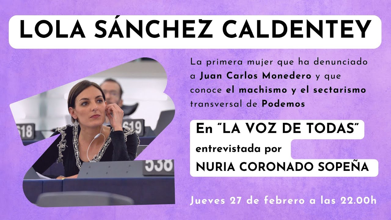 Entrevista a Lola Sánchez Caldentey, exdiputada de Podemos al ...
