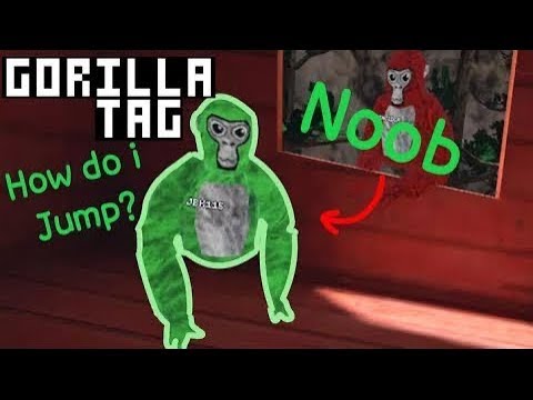 pretending to be a noob in gorilla tag - YouTube