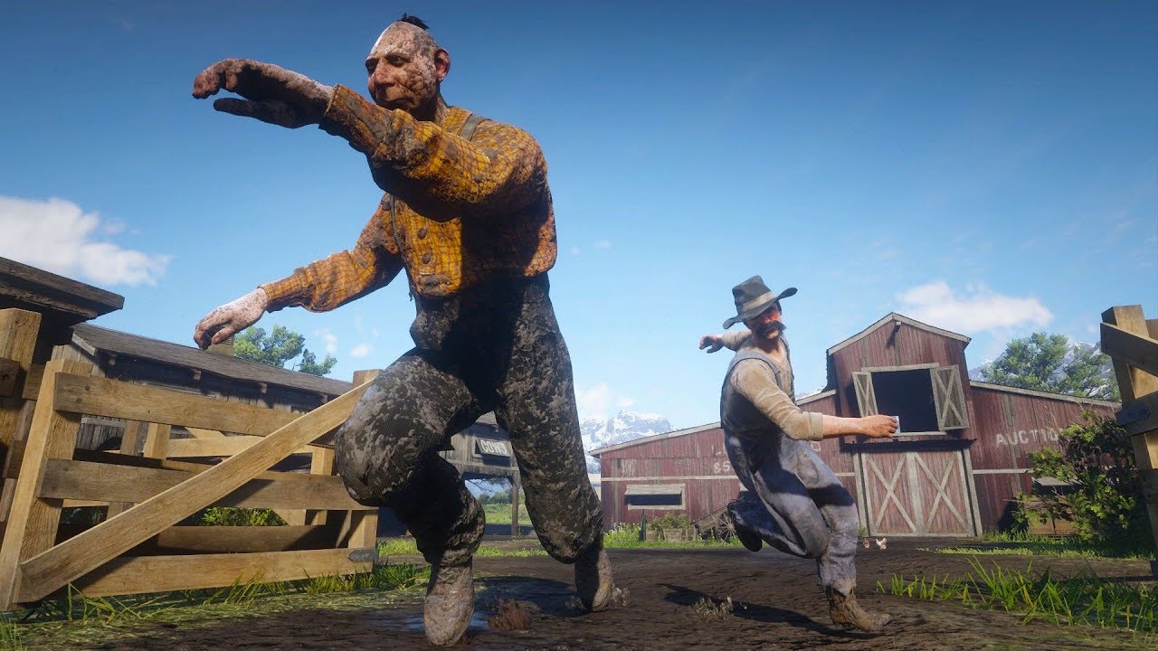 Playing as a GIANT Ragdoll Falls and Crashes - RDR2 PC MODS - YouTube