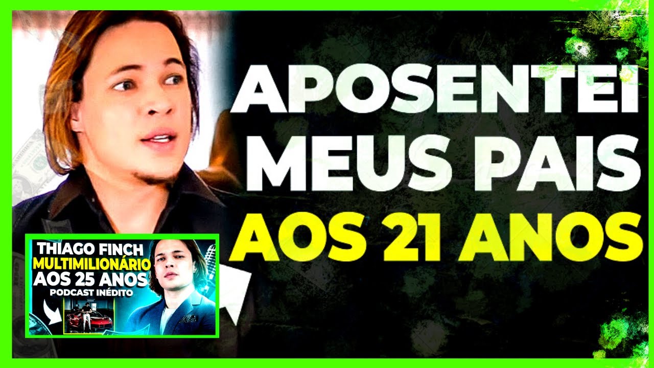 Como Thiago Finch SAIU DA ESCOLA e fez mais de 24 MILHÕES " Thiago ...