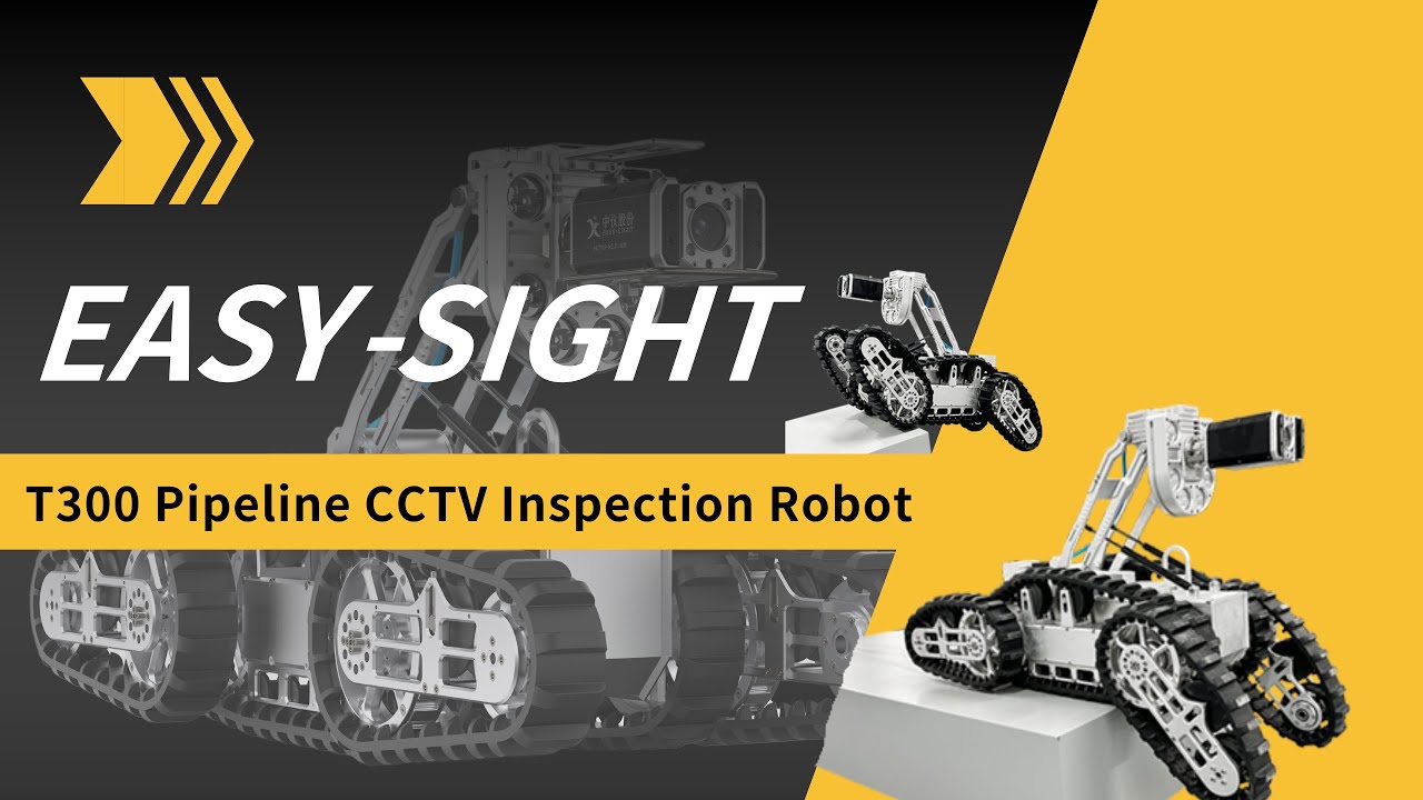 T300 Pipeline CCTV Inspection Robot from Easy Sight - YouTube