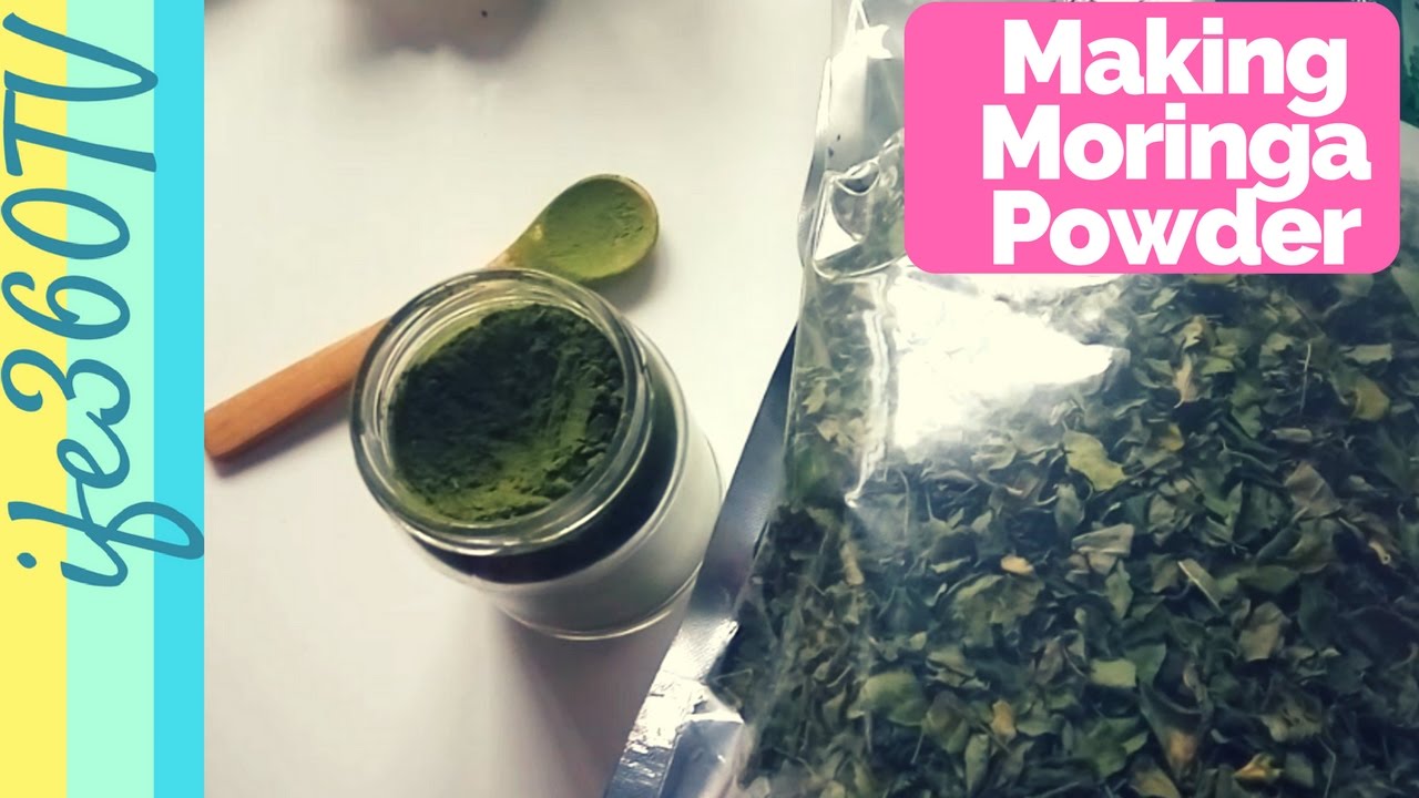 How to Make Moringa Powder - YouTube