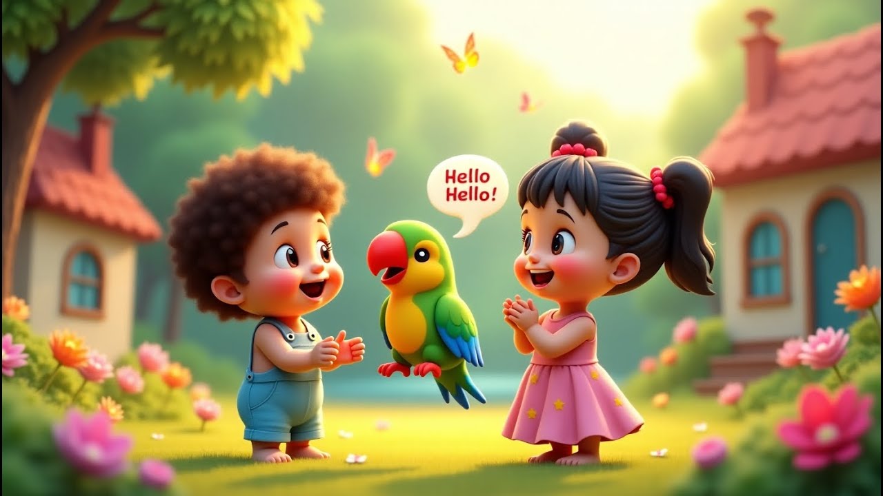 Tota Bolle Hello Hello - Fun Hindi Nursery Rhyme | Golden Childhood ...