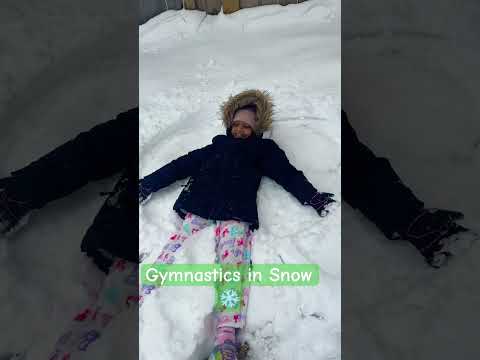 Snow fall fun Gymnastics #gymnast #snowfall #snowfallsounds #kidsgym # ...