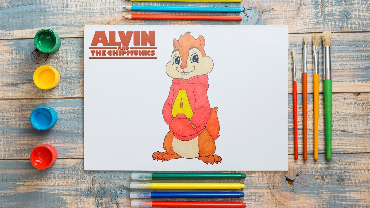 How to Draw Alvin and the Chipmunks | Drawing, Painting and Coloring ...