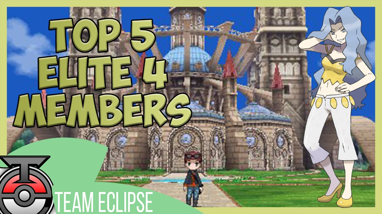 Pokemon Top 5 - Top 5 Elite 4 Members - YouTube